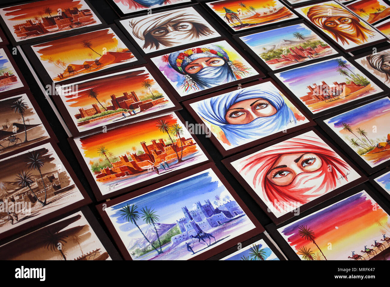 Colourful Moroccan Art Stock Photo - Alamy