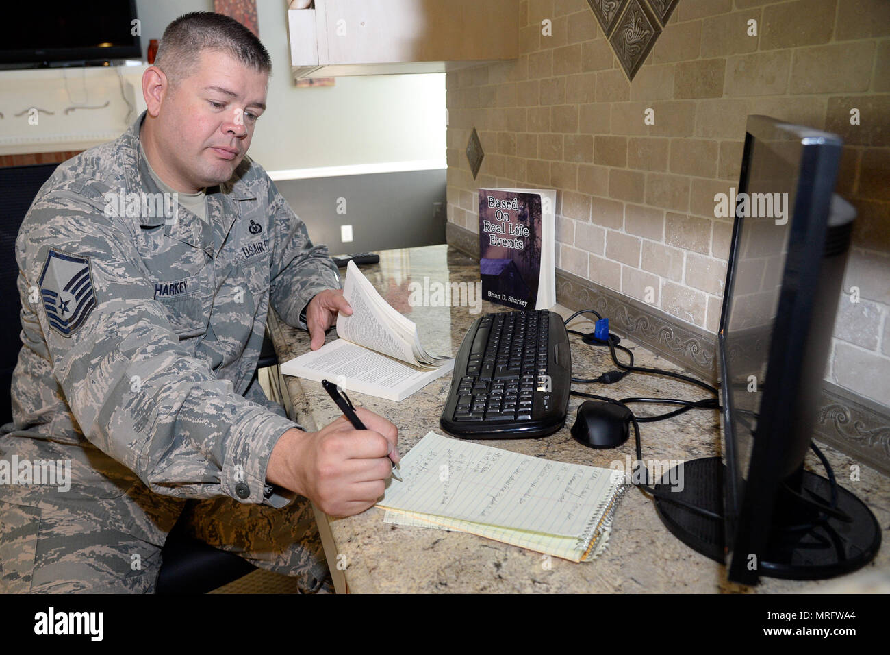 Working from his home in Layton, Utah, Master Sgt. and author Brian ...
