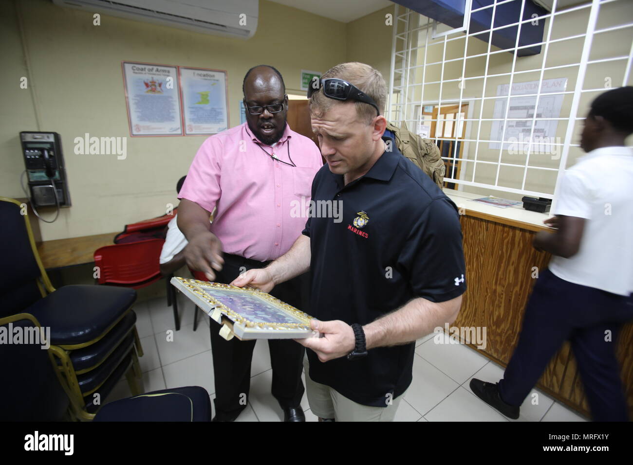 U.S. Marine Capt. Brian Pierson, assigned to the 4th Civil Affairs ...