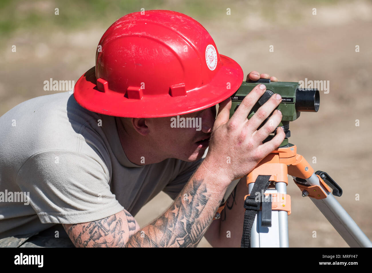 Second platoon Sgt. Brian Griffen with the 136th Engineer Company ...
