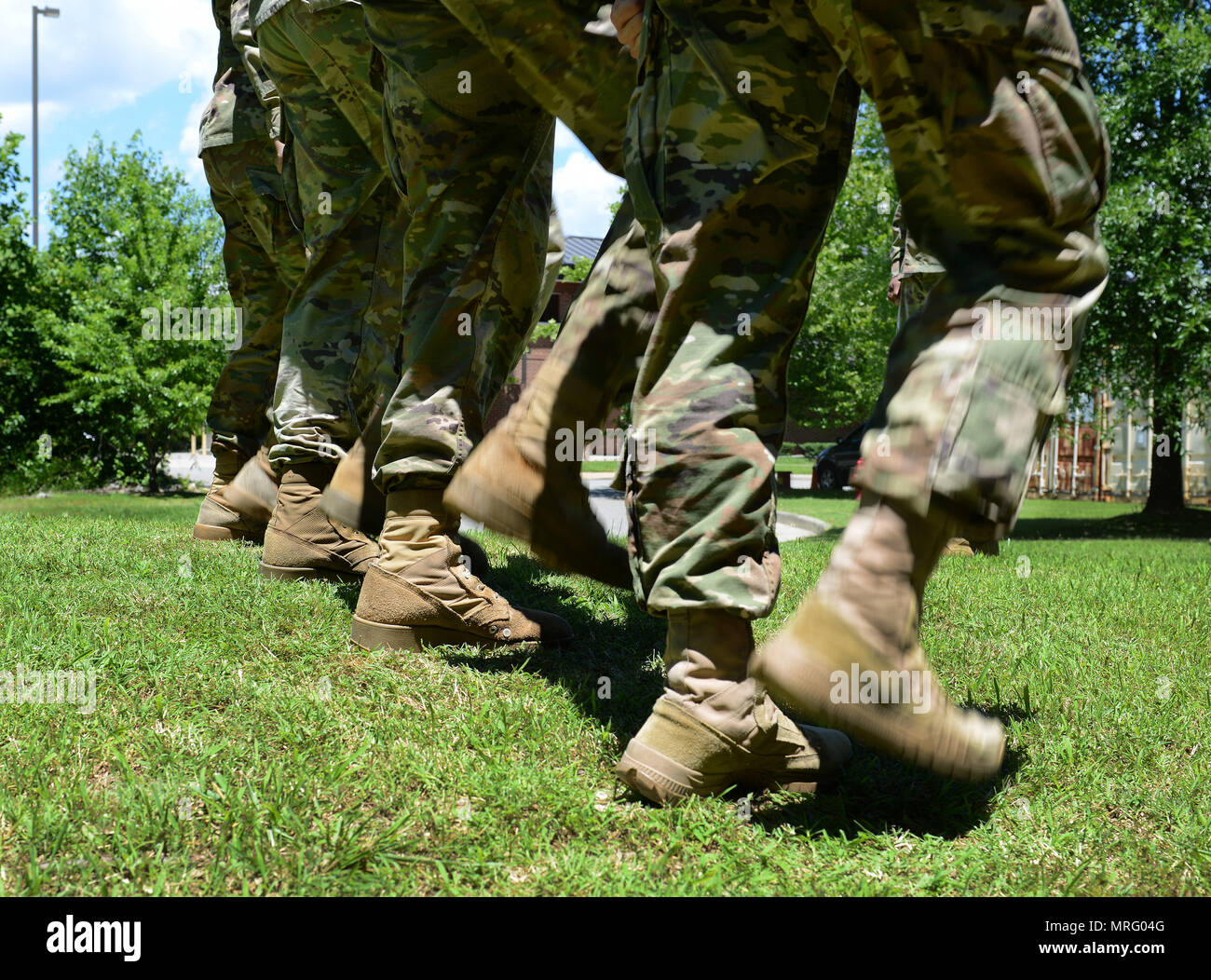 U.S. Army Soldiers from the Fort Eustis Color Guard practice marching ...