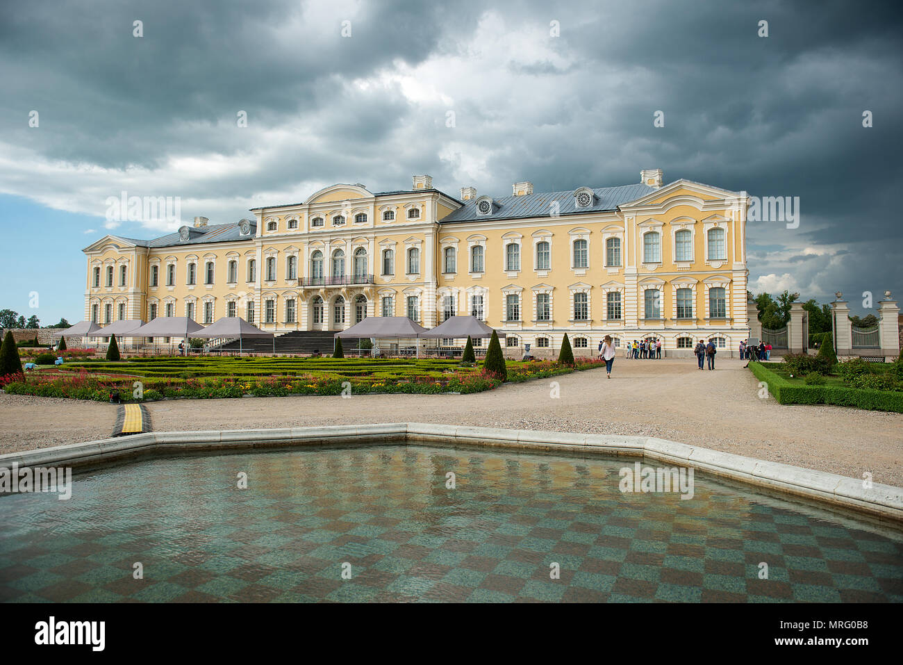 RUNDALE, LATVIA - MAY 23, 2018:Rundale Palace is one of the most ...