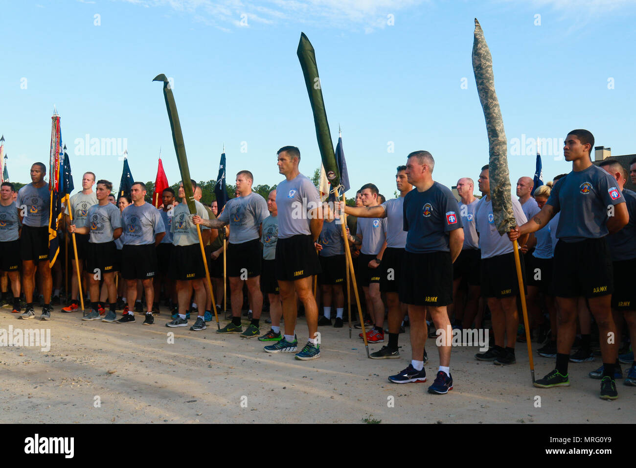 1st Brigade Combat Team, 82nd Airborne Division conducts a farewell run ...