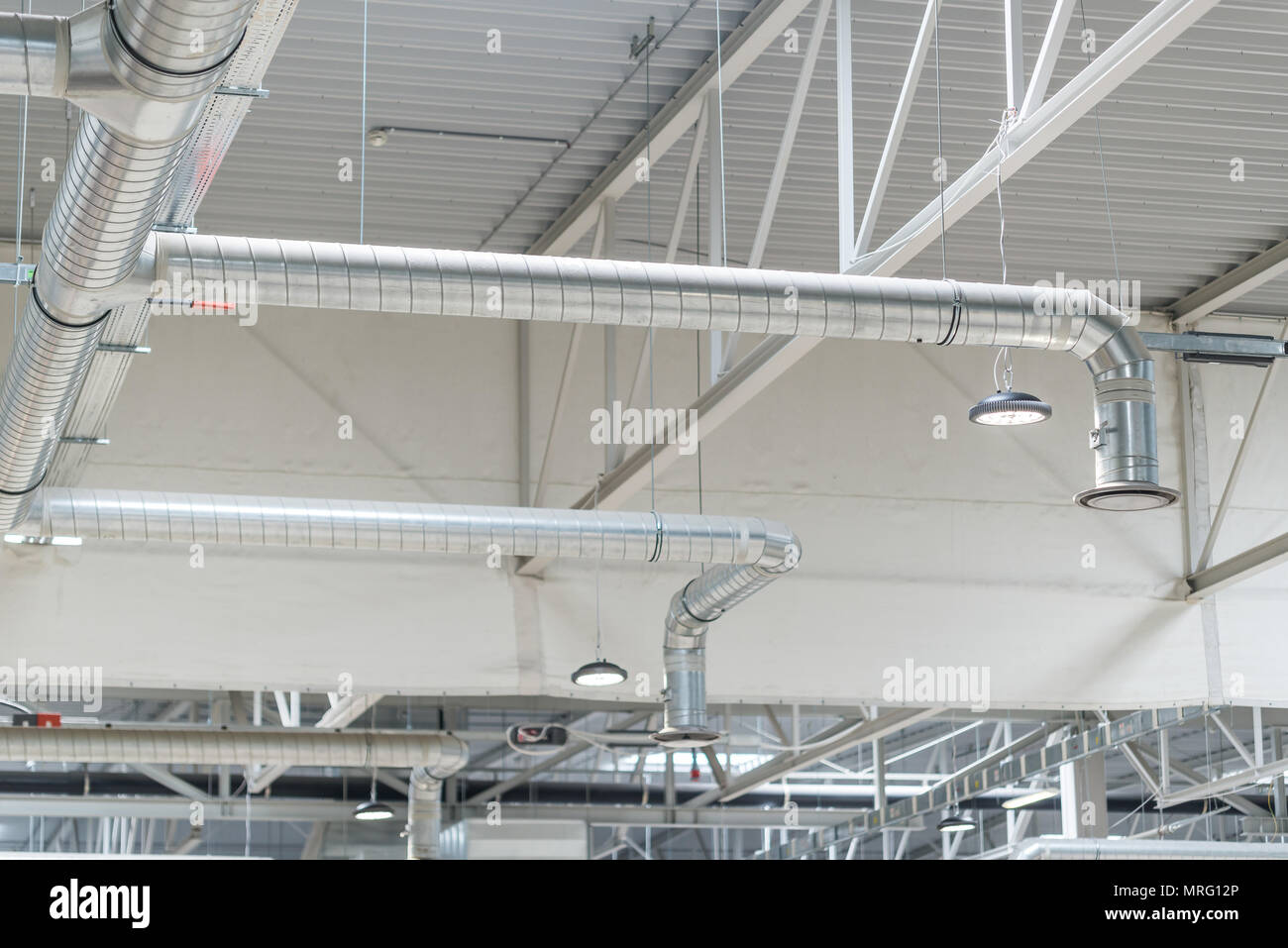 ventilation system - a huge hall Stock Photo - Alamy