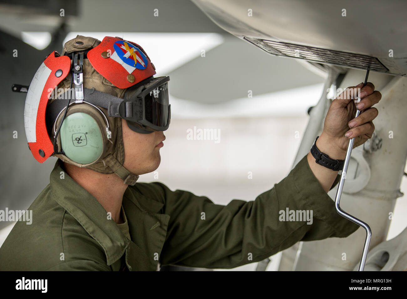 U.S. Marine Corps Cpl. Cpl. Steven Smith, an aircraft ordnance ...
