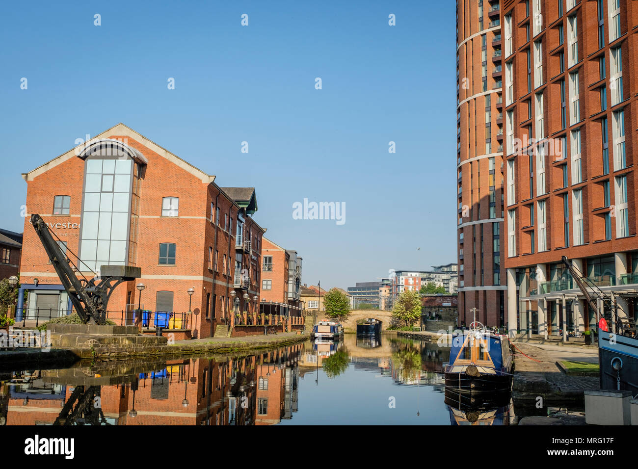 The Leeds Liverpool Canal at Granary Wharf, Leeds, West Yorkshire, UK ... The Leeds Liverpool Canal at Granary Wharf, Leeds, West Yorkshire, UK ...