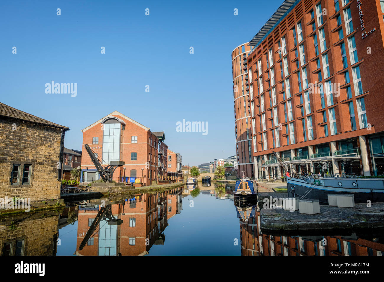 The Leeds Liverpool Canal at Granary Wharf, Leeds, West Yorkshire, UK ... The Leeds Liverpool Canal at Granary Wharf, Leeds, West Yorkshire, UK ...