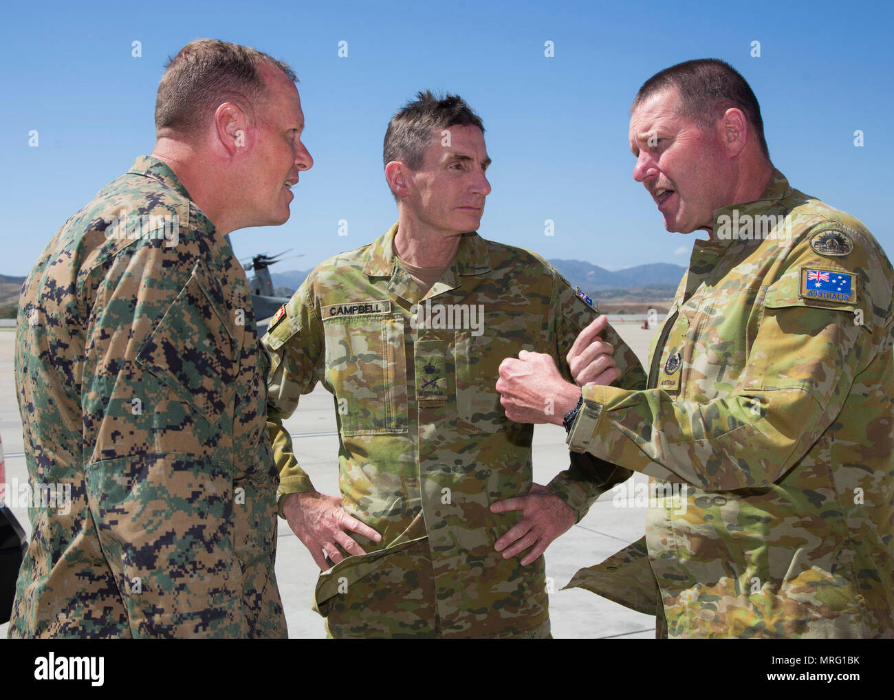 From the left, Commanding General of 3d Marine Aircraft Wing, Maj. Gen ...