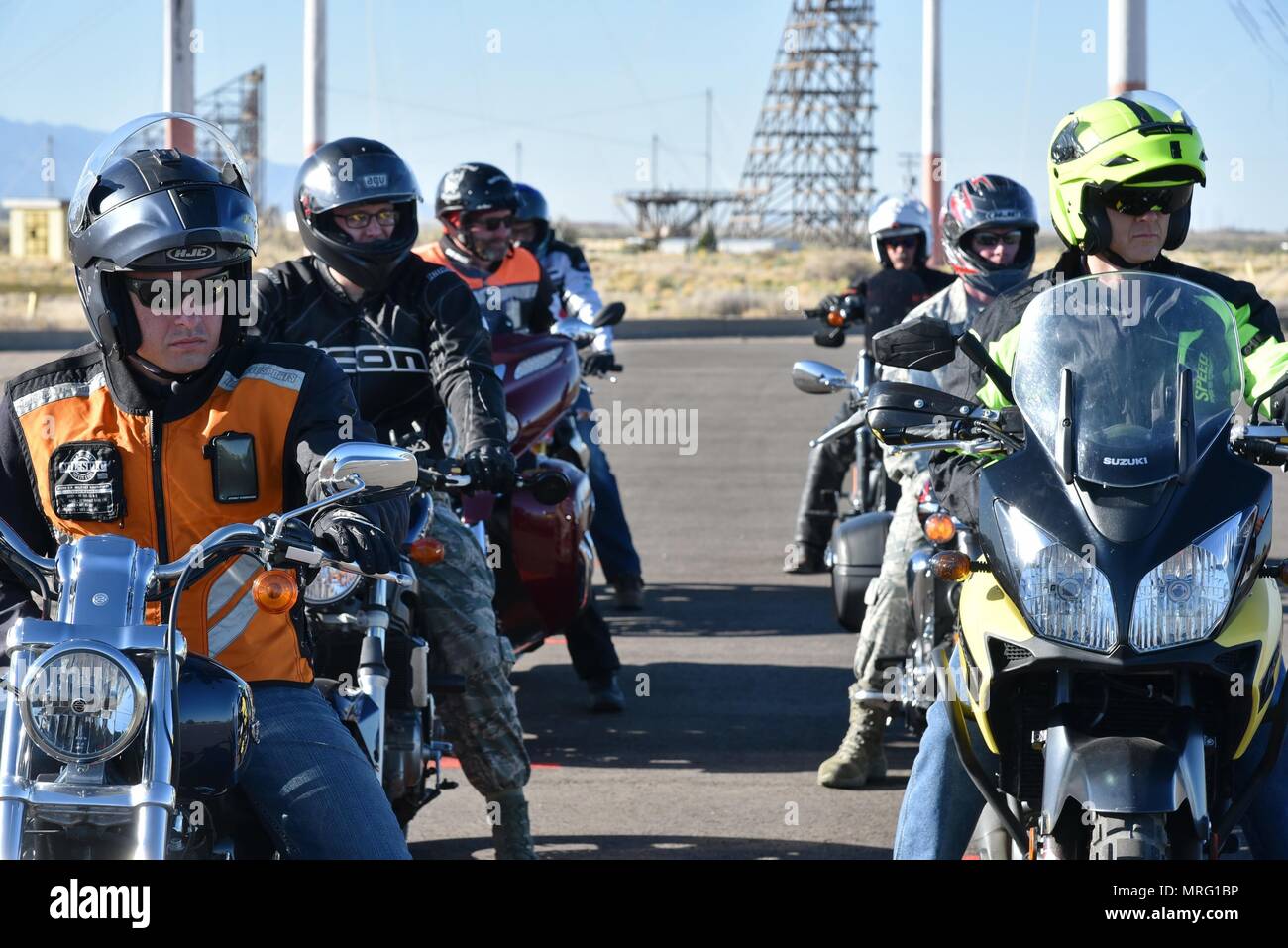 Cyclists in the Motorcycle Safety Foundation’s basic rider course ...