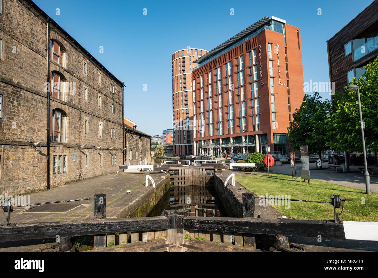 The Leeds Liverpool Canal at Granary Wharf, Leeds, West Yorkshire, UK ... The Leeds Liverpool Canal at Granary Wharf, Leeds, West Yorkshire, UK ...