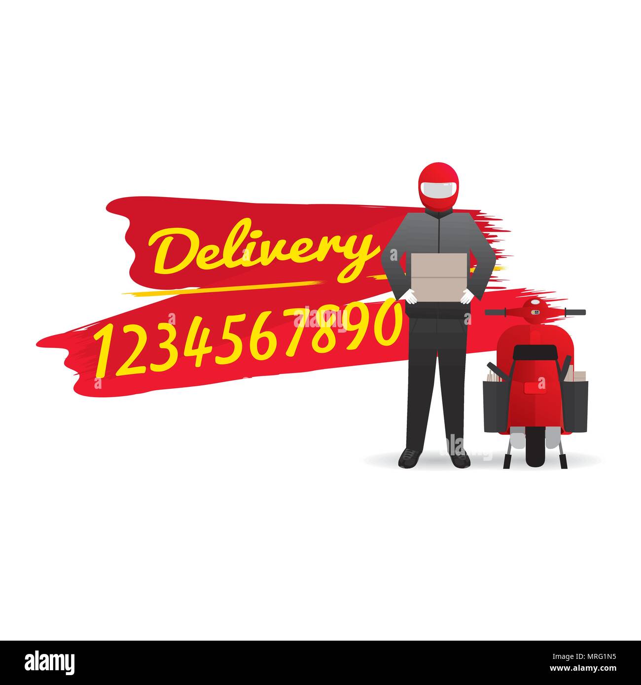 Messenger boy and bike hi-res stock photography and images - Alamy