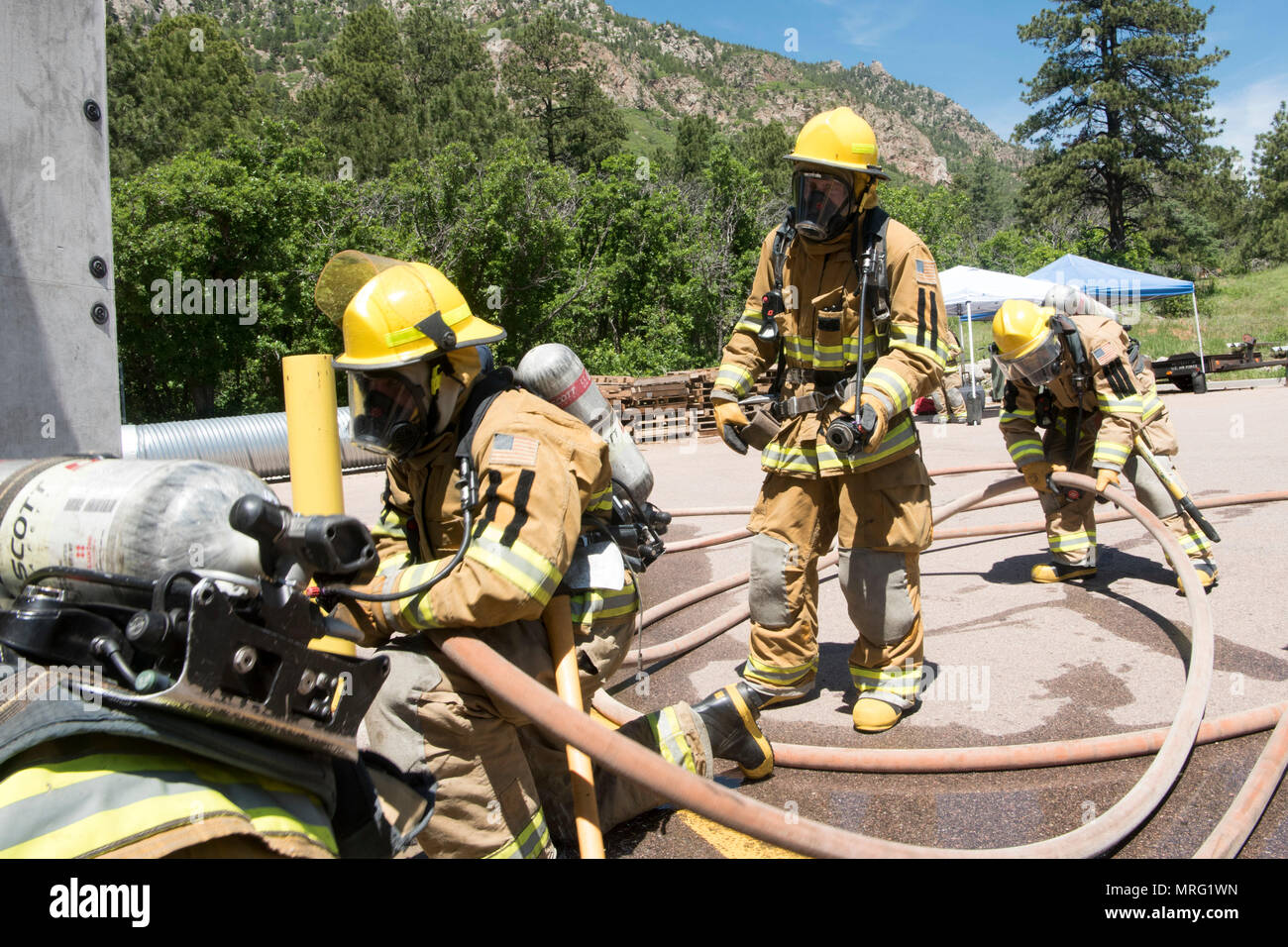 CHEYENNE MOUNTAIN AIR FORCE STATION, Colo. – Recruits from the Colorado ...