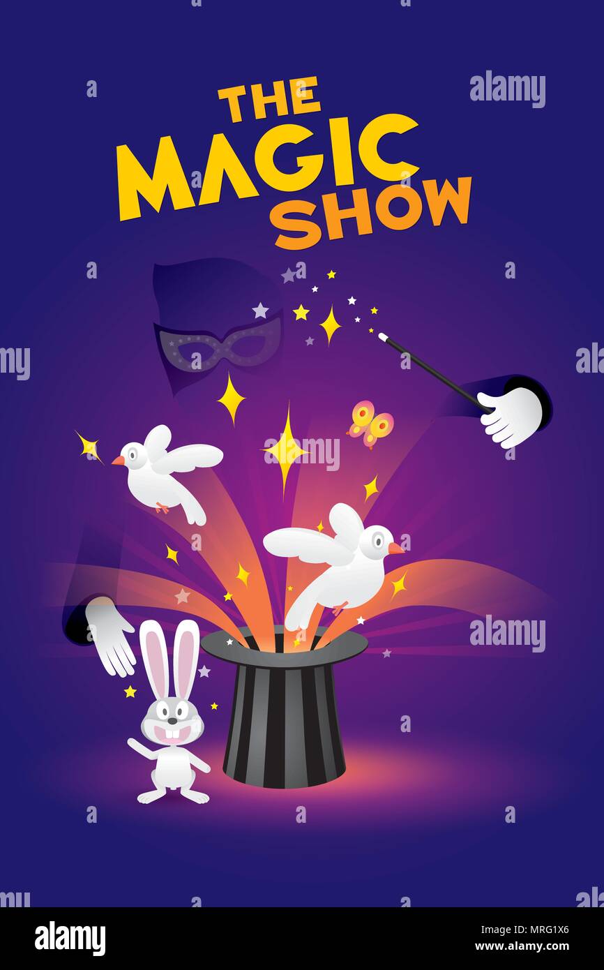 The magic show. Vector illustration Stock Vector Image & Art - Alamy