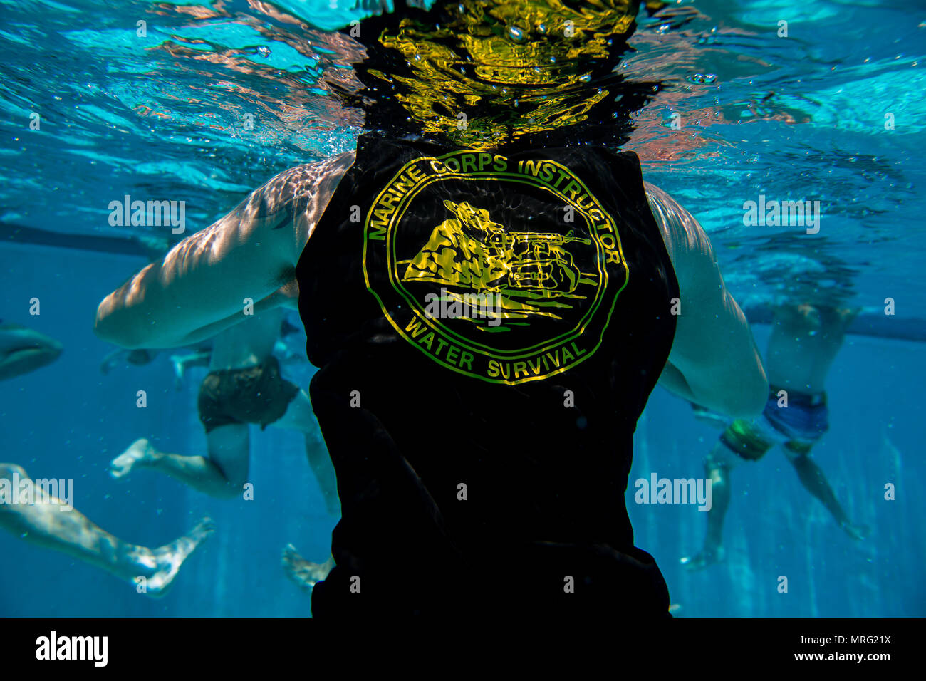 U.S. Marine Cpl. Daniel Ramech, a Marine Corps Instructor of Water ...