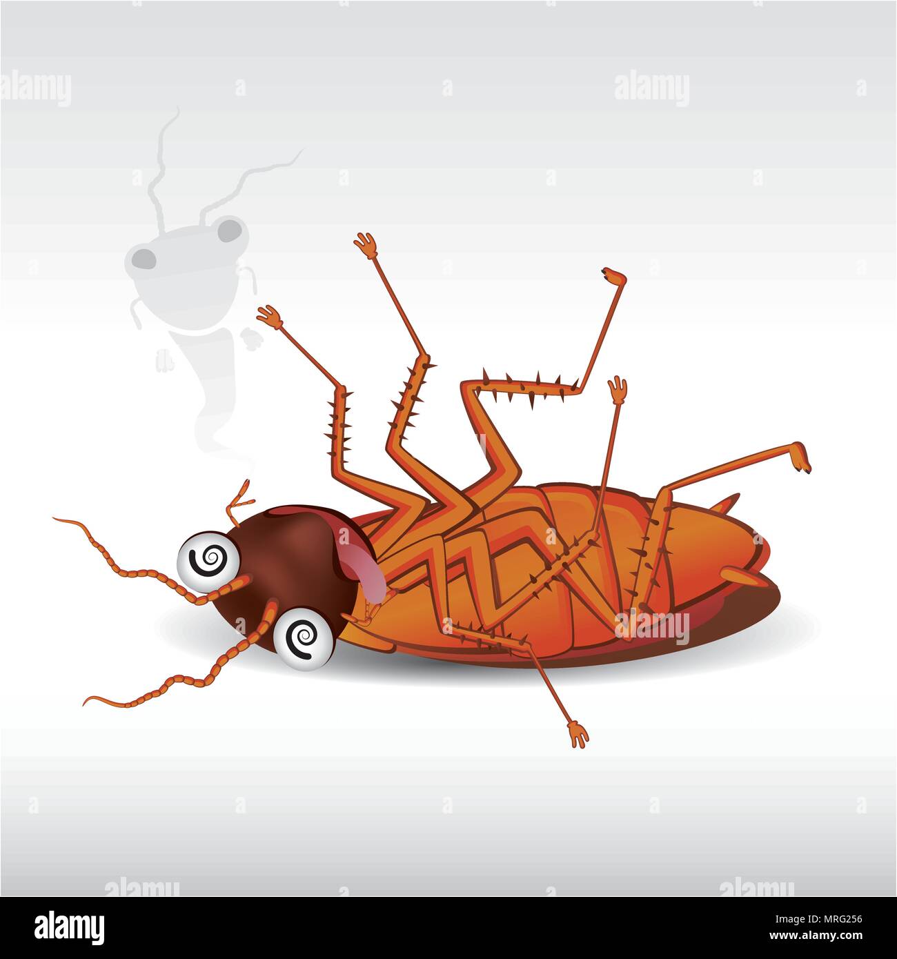 illustration of cartoon cockroach Stock Vector Image & Art - Alamy