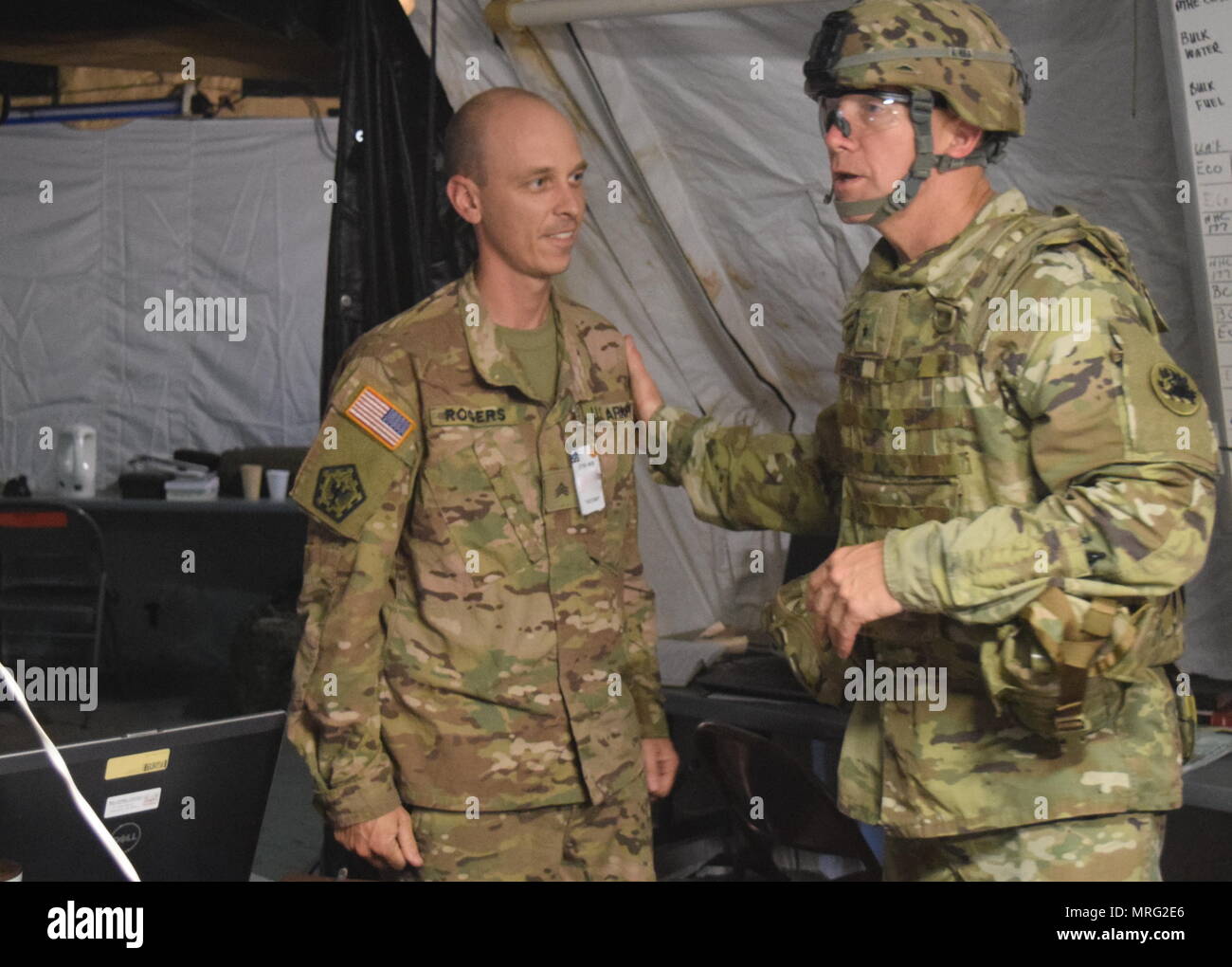 Georgia Army National Guard Sgt. Brandon Rogers of the Statesboro-based ...