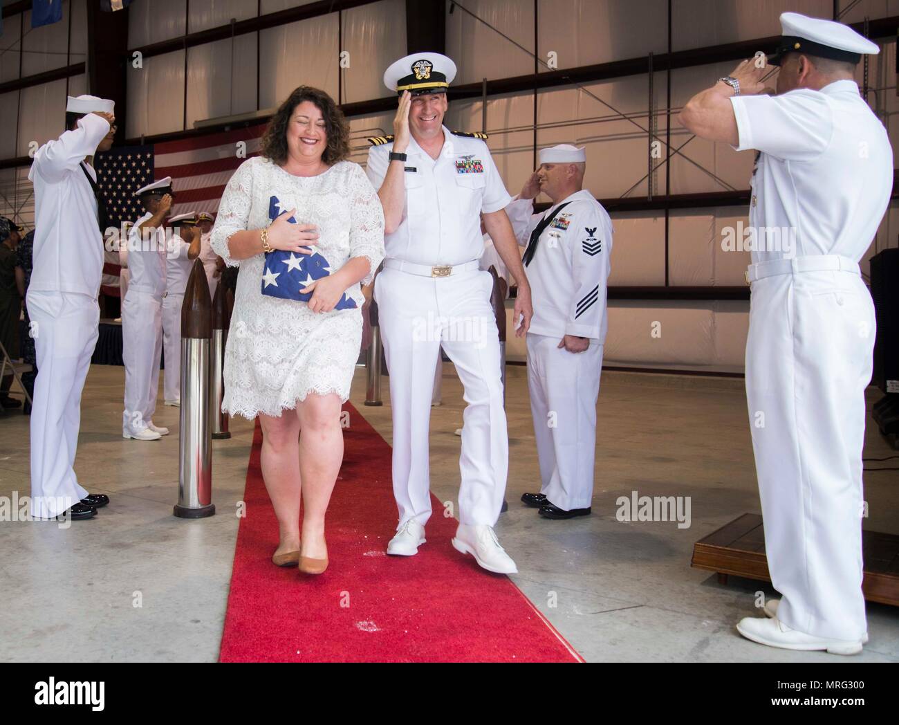 170608-N-KC543-116 NORFOLK (June 8, 2017) Lt. Cmdr. Gregory Curl and ...