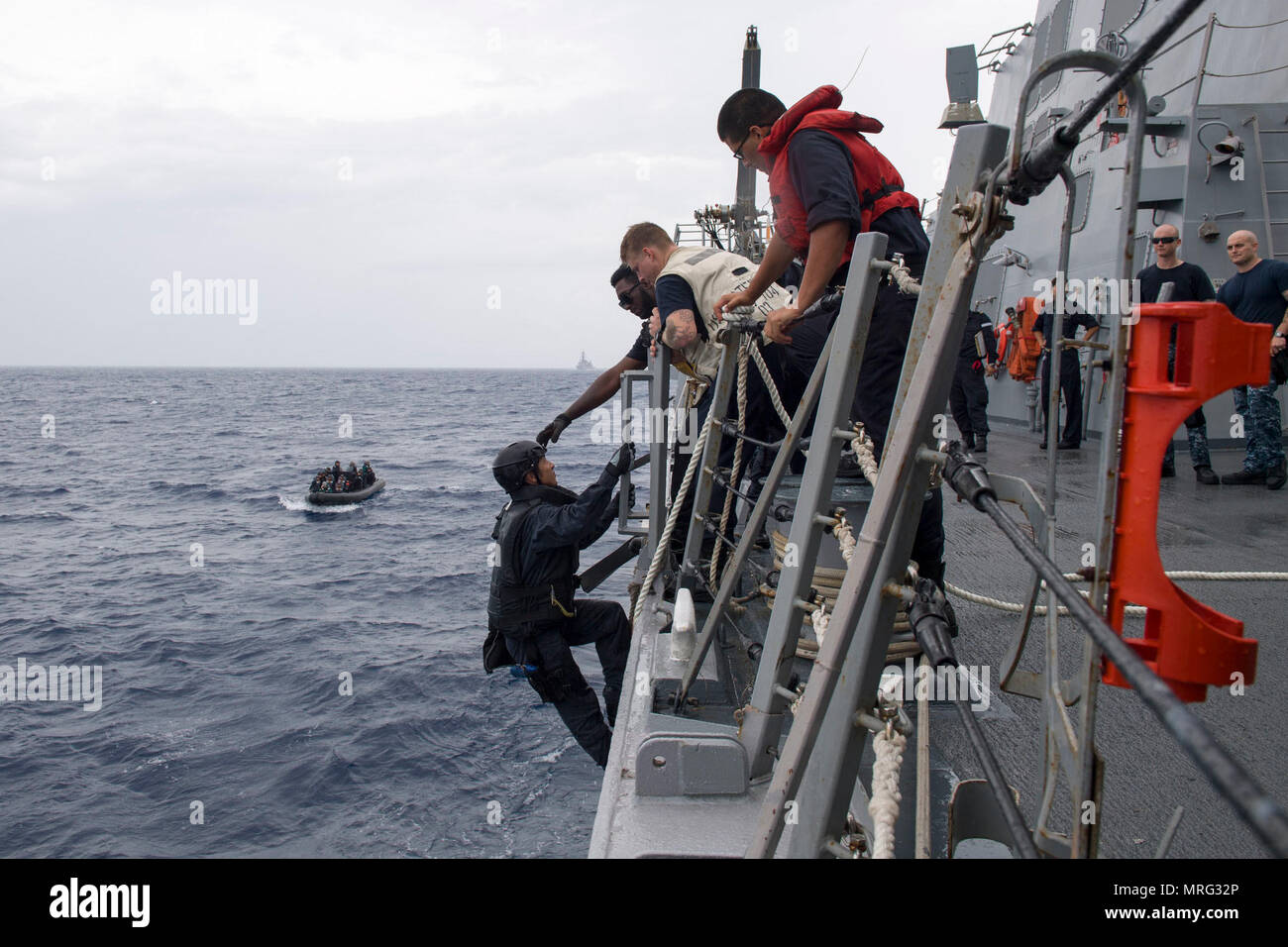 170610-N-ZW825-1265 SOUTH CHINA SEA (June 10, 2017) A sailor from Japan ...