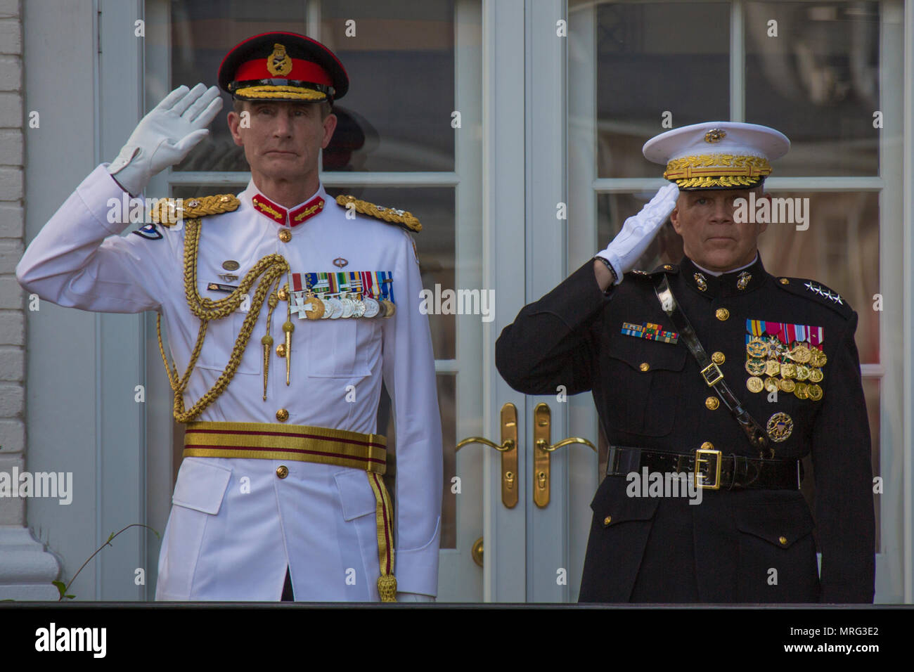 Lt. Gen. Angus J. Campbell, chief of the Australian Army, left, and ...
