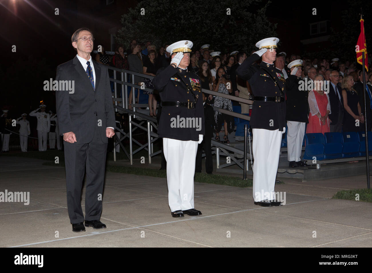 From left, Secretary of the Navy the Honorable Sean J. Stackley ...