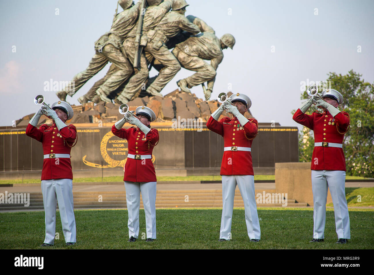 Marines with “The Commandant’s Own” the U.S. Marine Drum & Bugle Corps ...