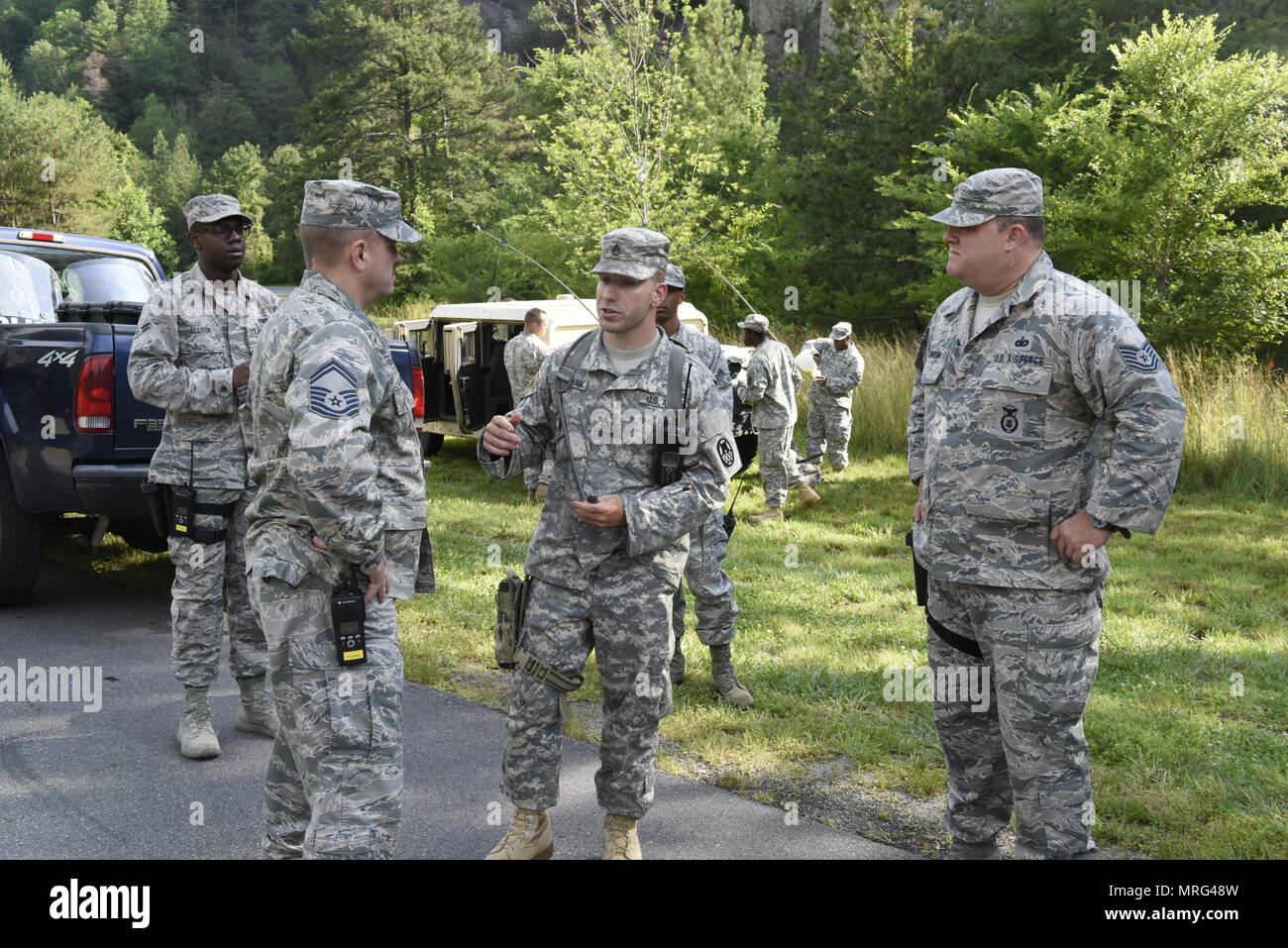 From left to right U.S. Air Force Airman 1st Class Keir Ellison, Senior ...