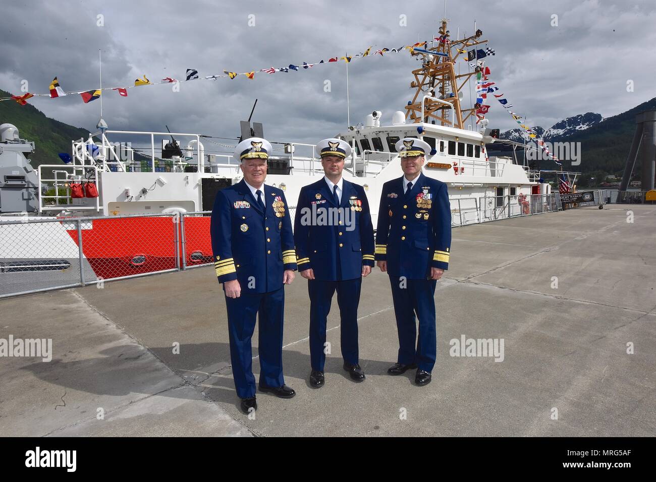 Vice Adm. Fred Midgette, commander of Coast Guard Pacific Area; Lt ...