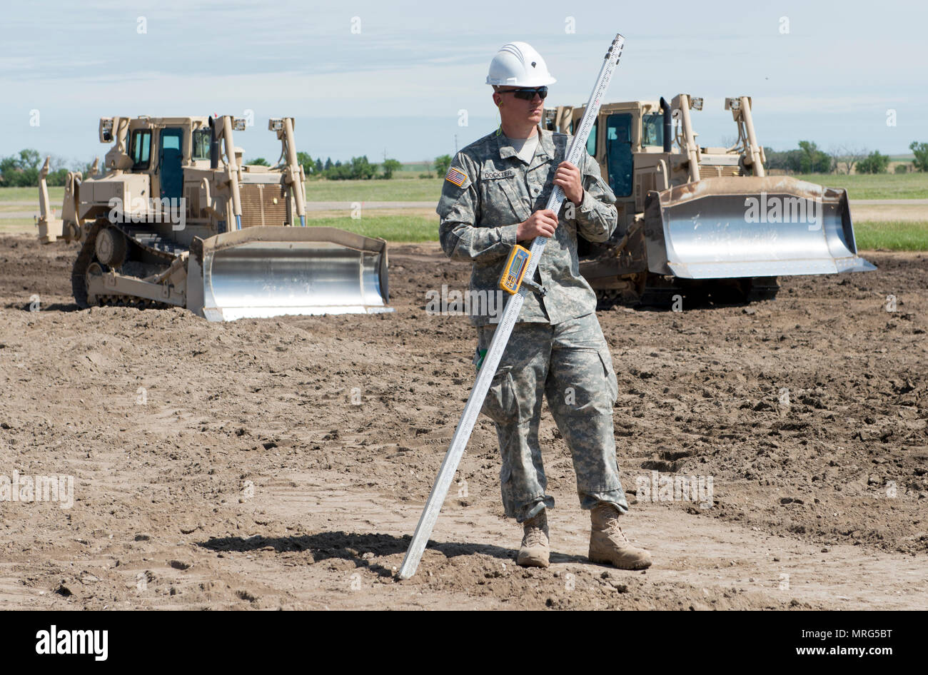 Spc. Drew Docktor, of Valley City, a Heavy Equipment Operator with the ...