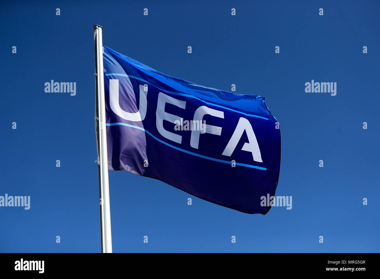 Uefa flag ahead uefa champions league final nsk olimpiyskiy stadium hi ...