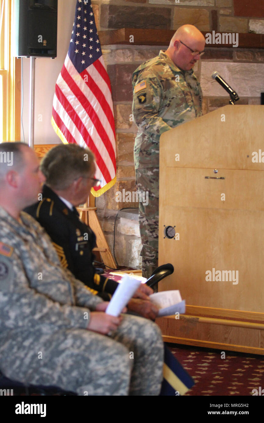 Command Sgt. Maj. Scott Hentz, of the 728th Combat Sustainment Support ...