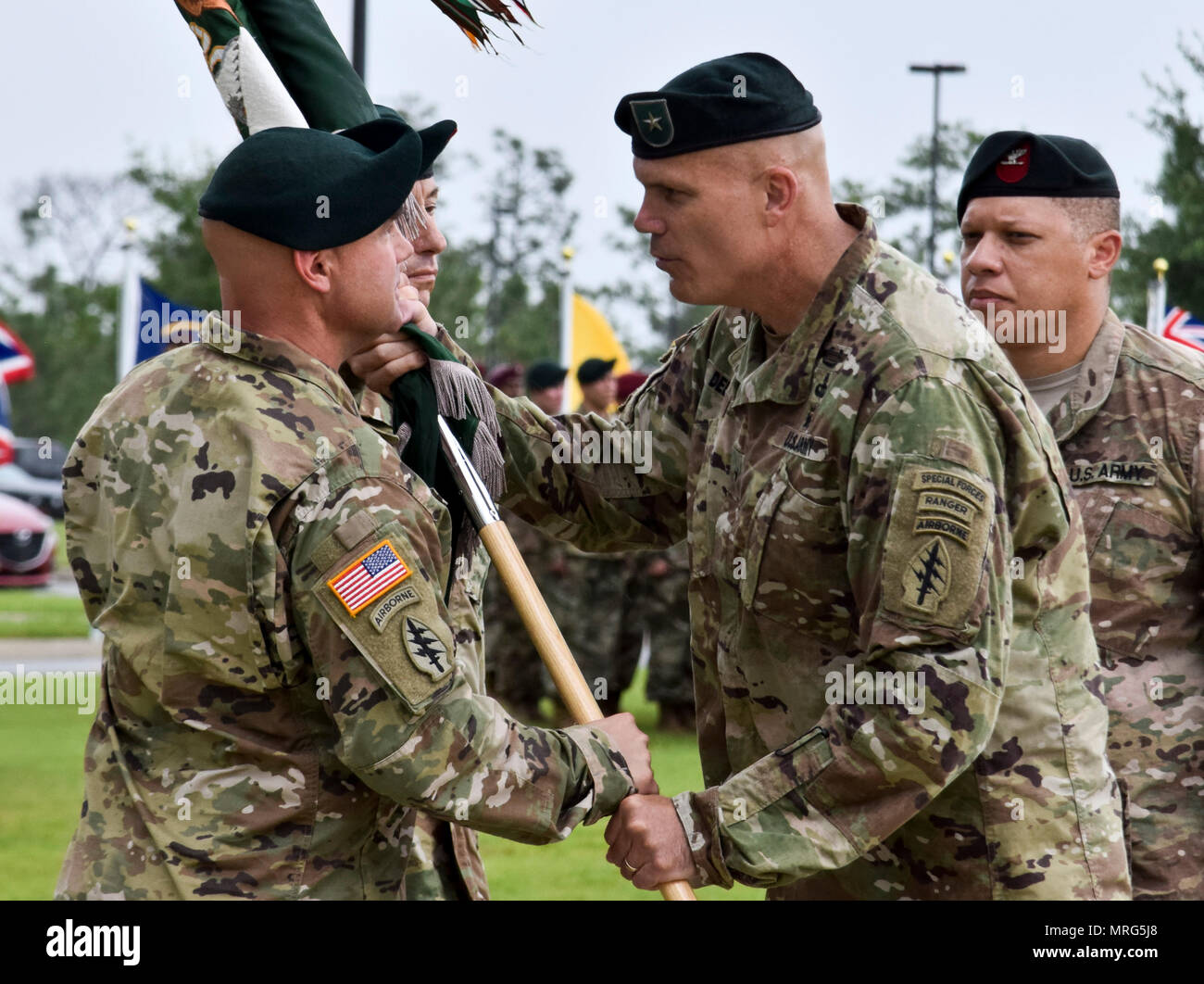 Brig. Gen. Edwin J. Deedrick (Right), Deputy commanding general of 1st ...