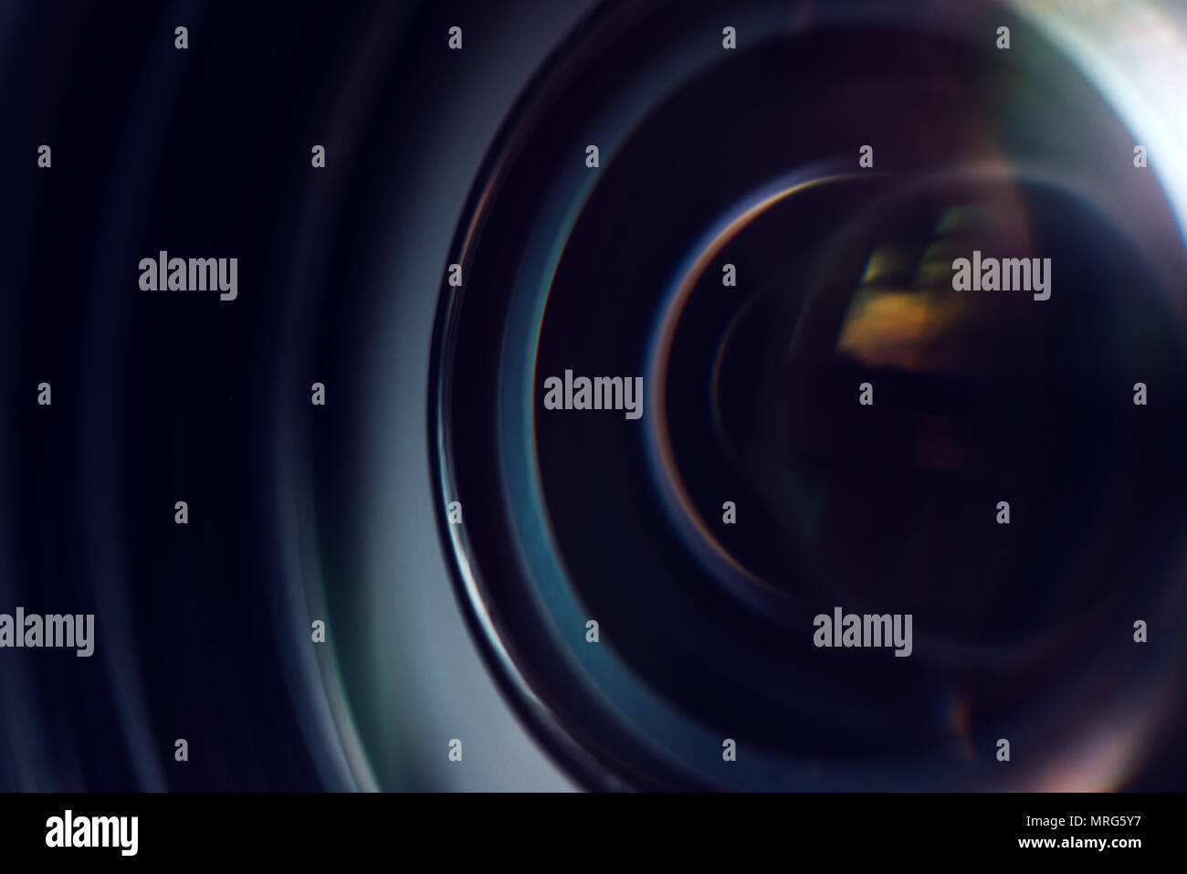 Security camera lens zooming in, close up. Private property protection ...