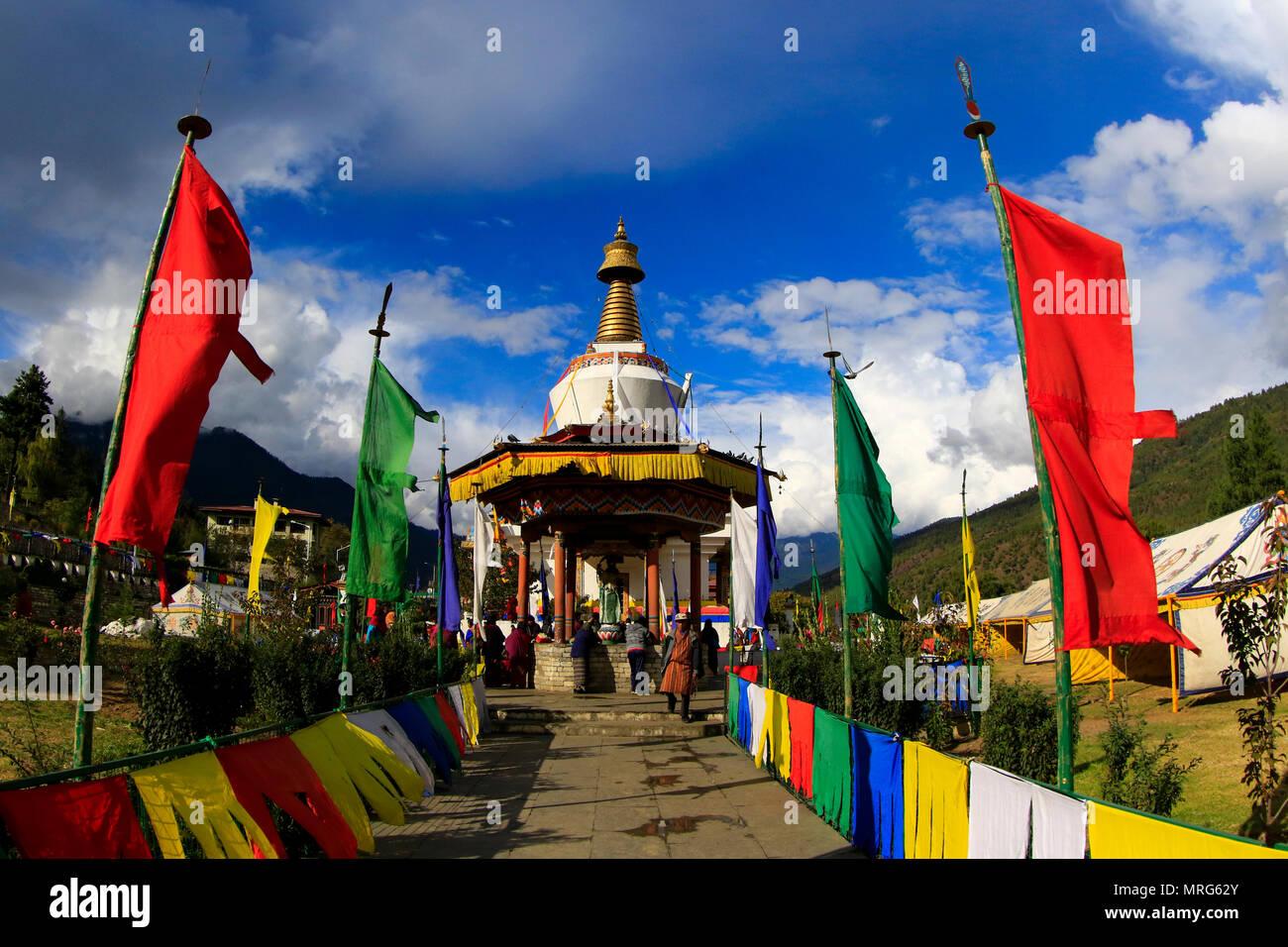 National Memorial Chorten in Thimphu, the capital city of Bhutan Stock ...