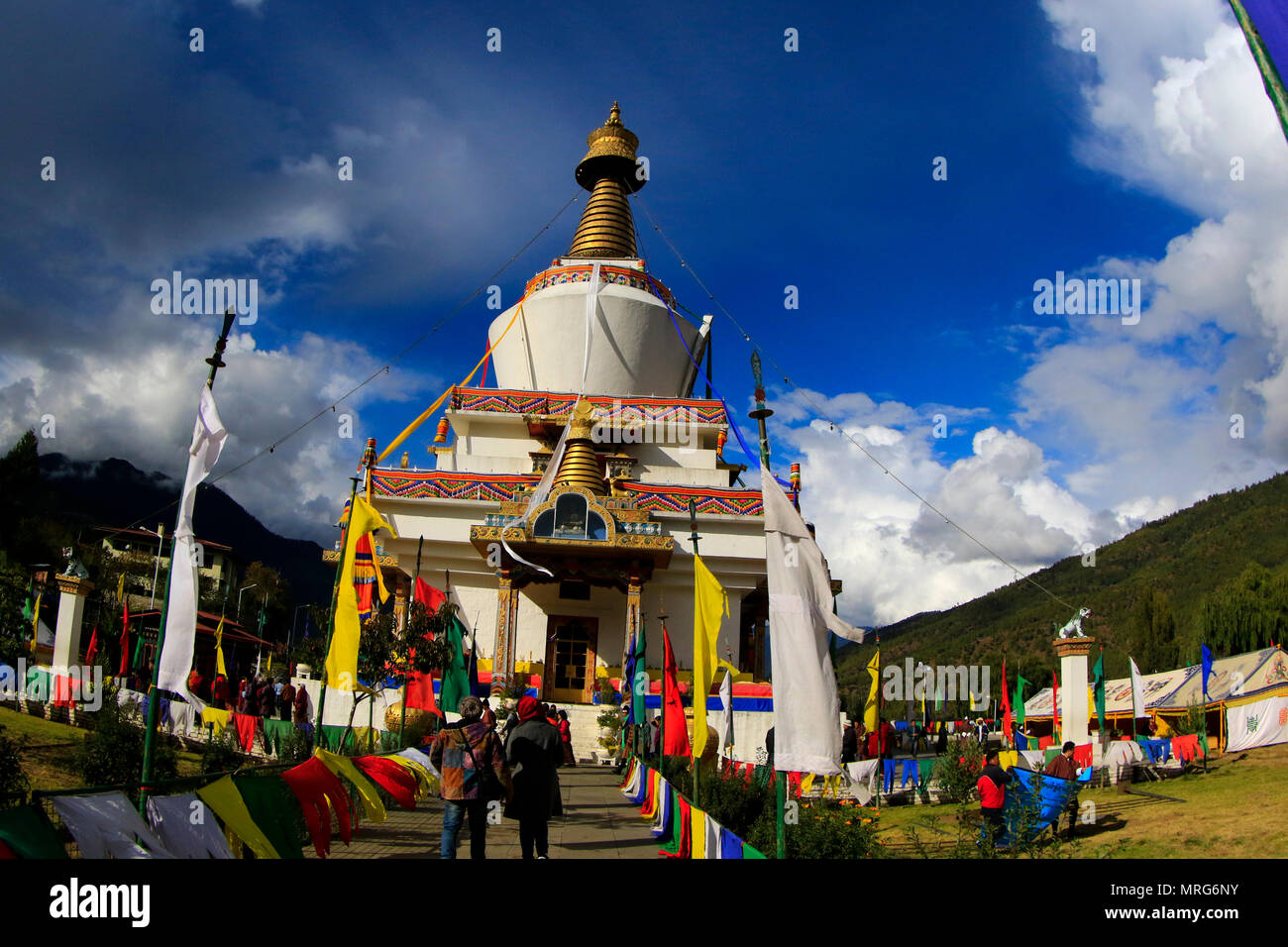 National Memorial Chorten in Thimphu, the capital city of Bhutan Stock ...