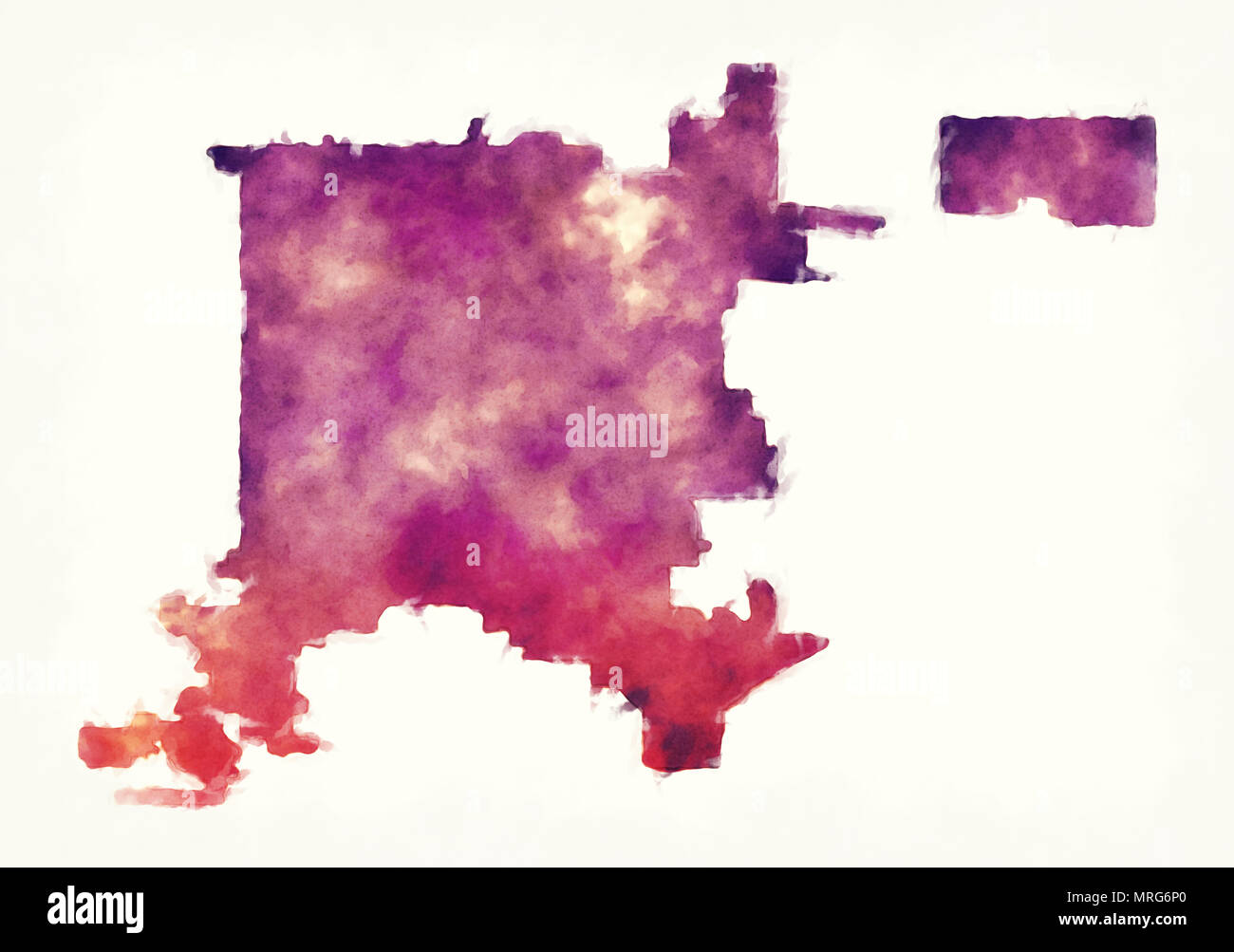 Brush colorado map hi-res stock photography and images - Alamy