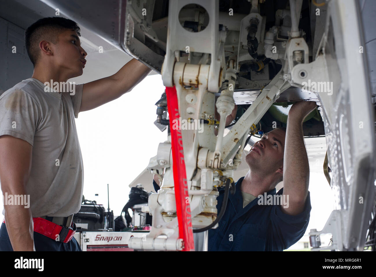 U.S. Air Force Staff Sgt. Dennis Franco and Senior Airman Devin Arden ...
