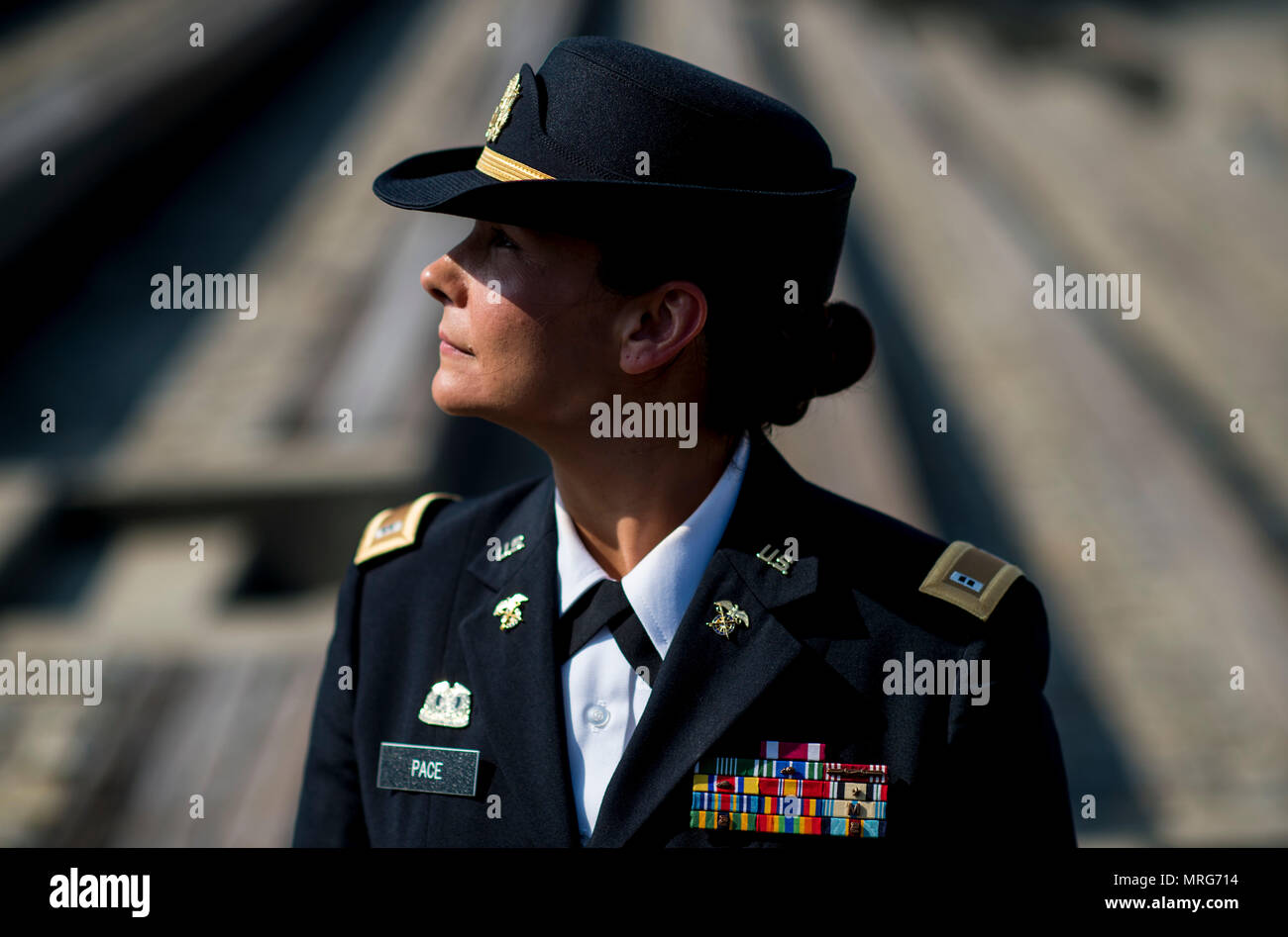 Chief Warrant Officer 2 Jennifer Pace poses for a portrait in Baltimore ...