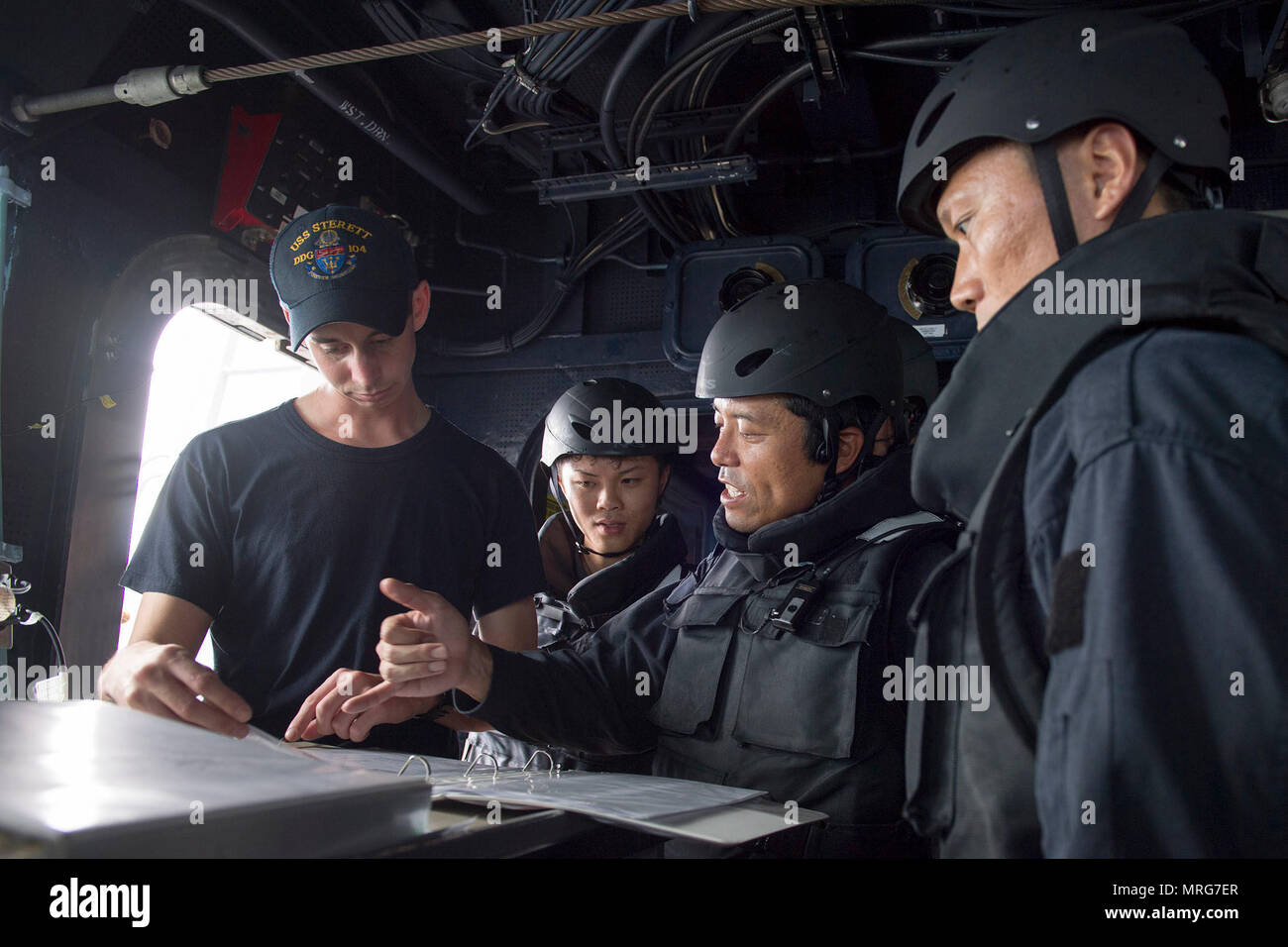 170610-N-ZW825-1714 SOUTH CHINA SEA (June 10, 2017) Lt. Kevin Spillane ...