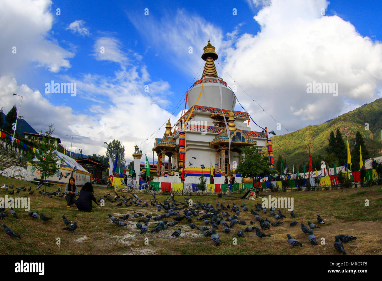 National Memorial Chorten in Thimphu, the capital city of Bhutan Stock ...