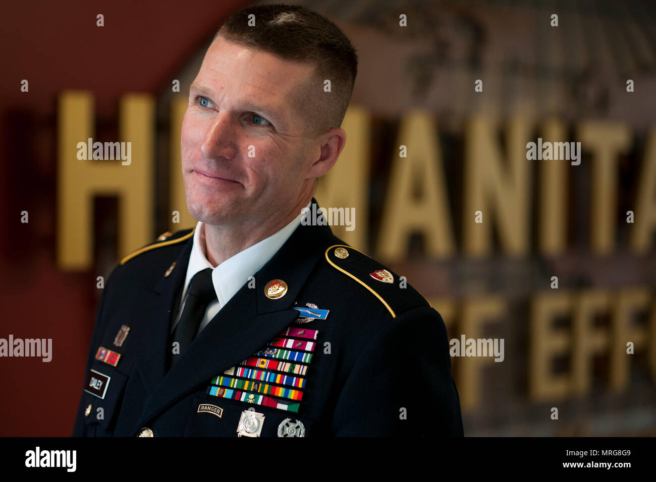 U.S. Army Command Sgt. Major Daniel A. Dailey - 242nd Army Birthday Cake Cutting Ceremony Stock ...