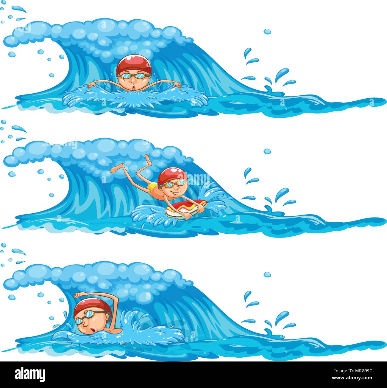 Person Swimming Clipart