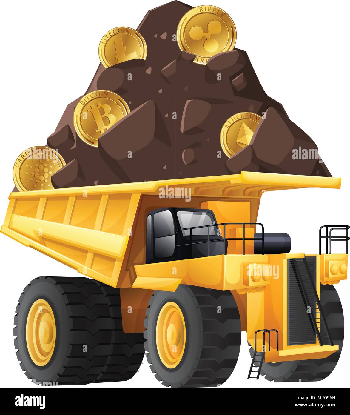 Crypto coins Stock Vector Images - Alamy