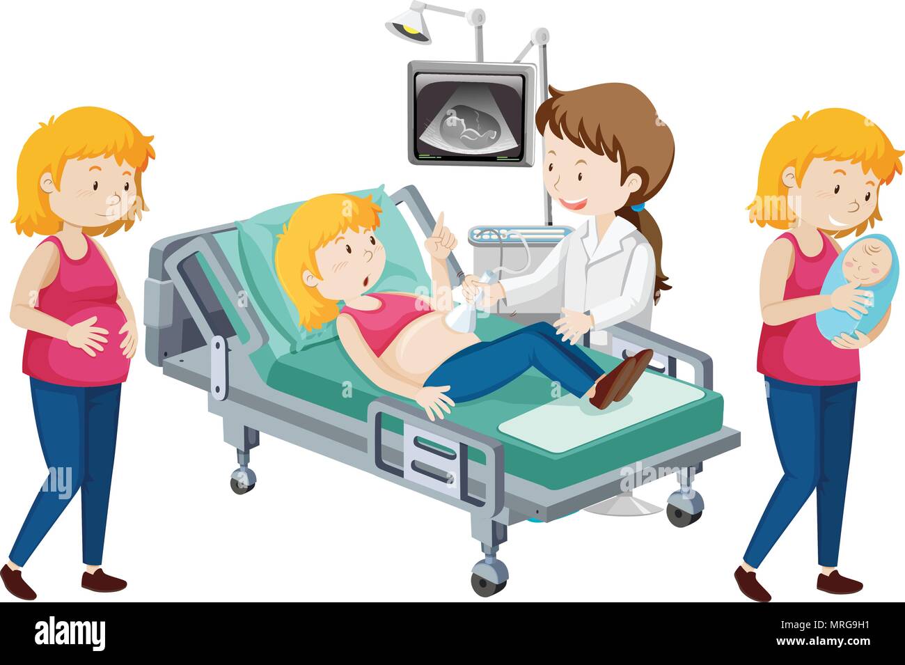 A Vector of Pregnant Progression illustration Stock Vector Image & Art ...