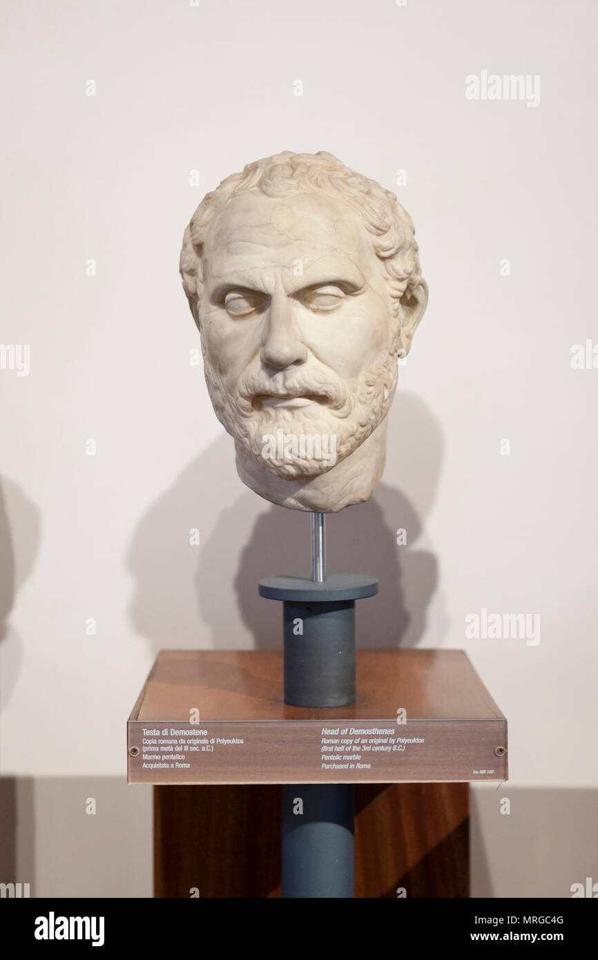 Bust of demosthenes hi-res stock photography and images - Alamy