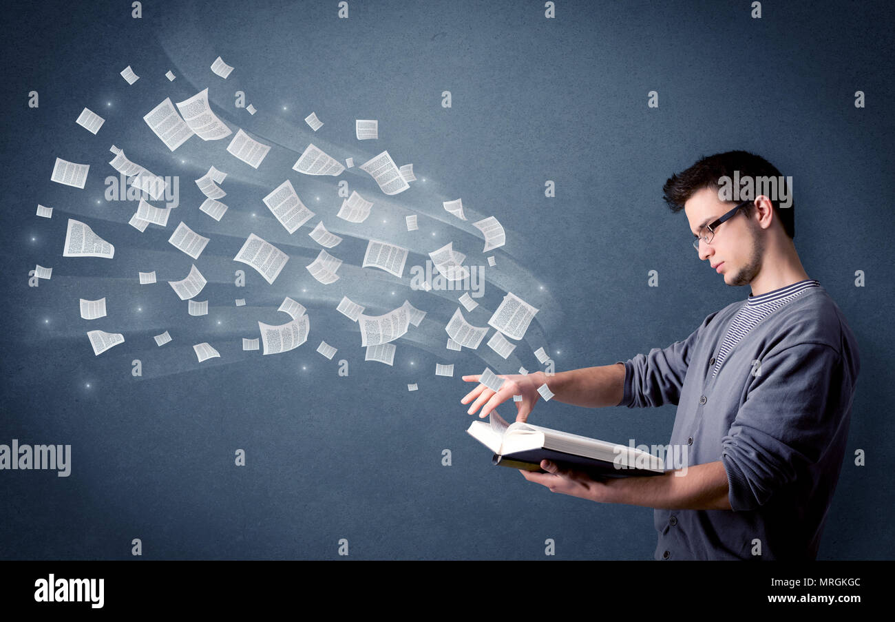 Book open pages flying hi-res stock photography and images - Alamy