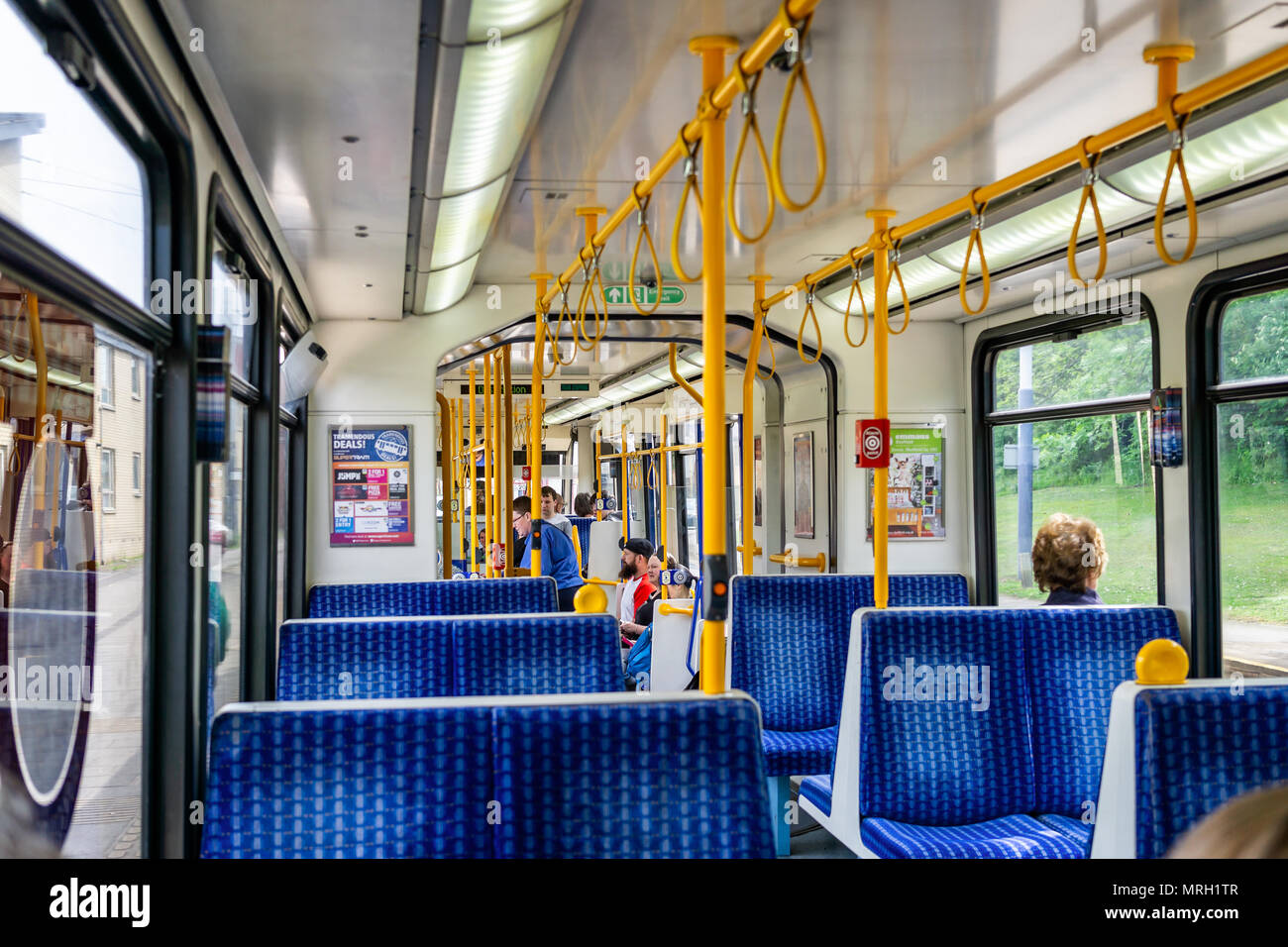 Inside a tram hi-res stock photography and images - Alamy