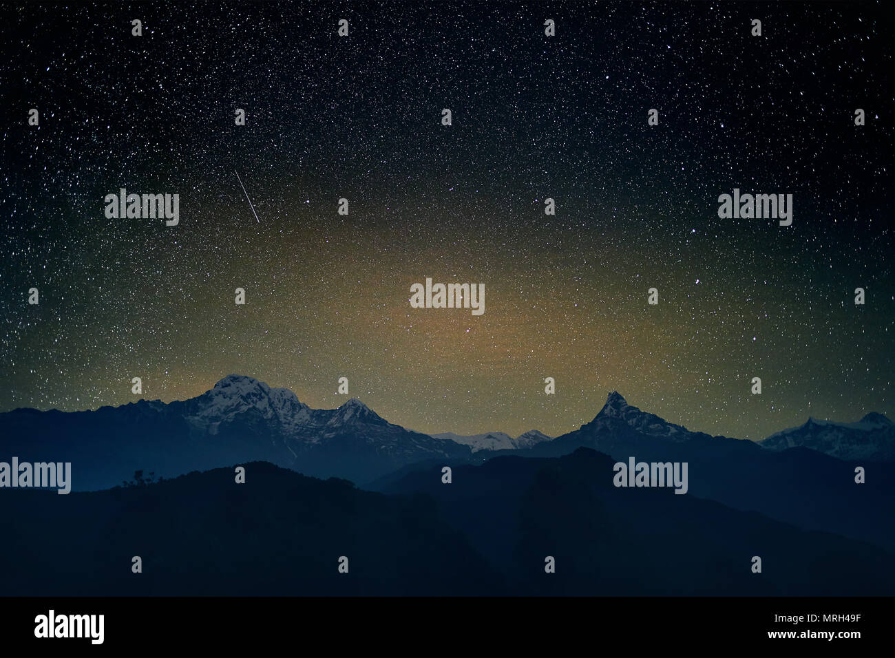 Himalayas night sky hi-res stock photography and images - Alamy