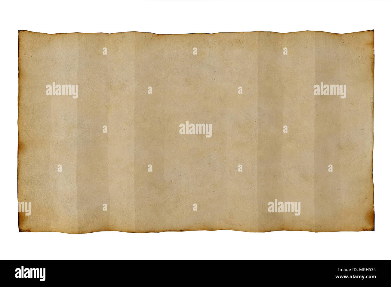 Old blank vintage paper on white background Stock Photo - Alamy