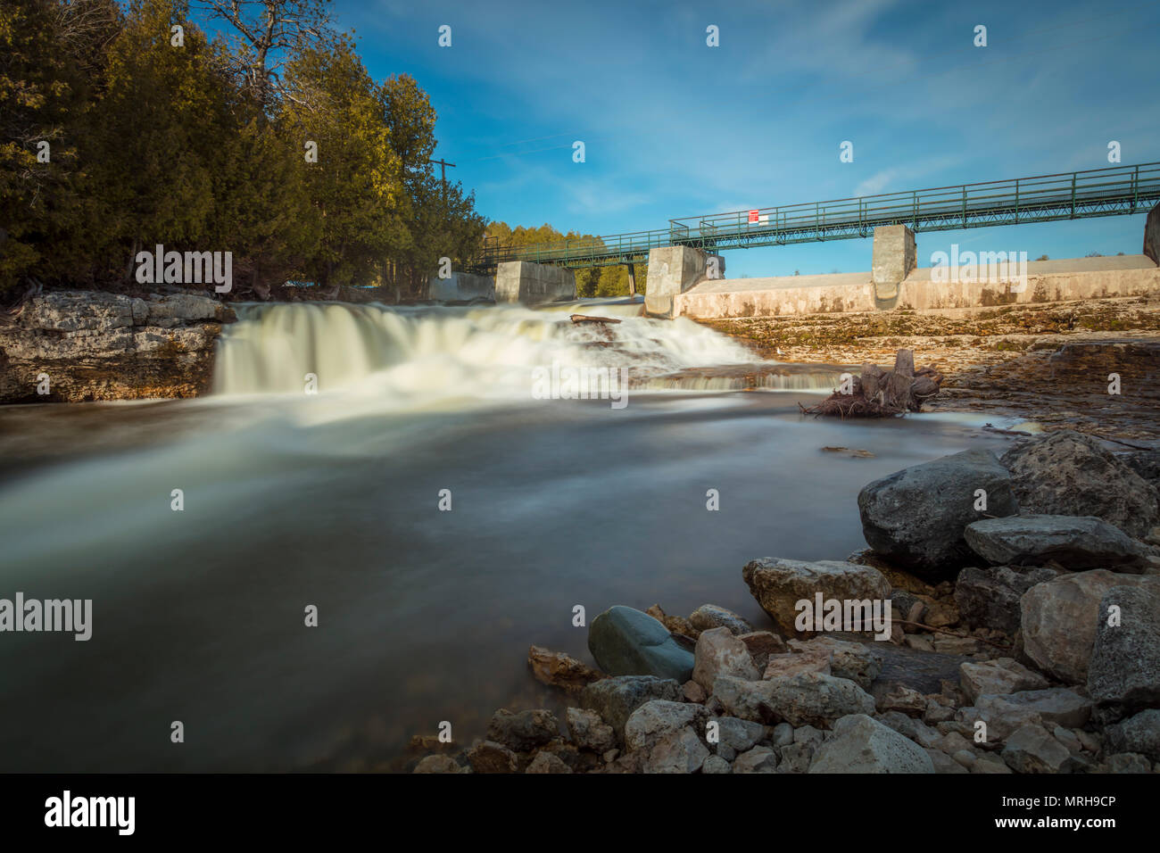 McGowan Falls of Durham Conservation Area in Ontario Stock Photo - Alamy
