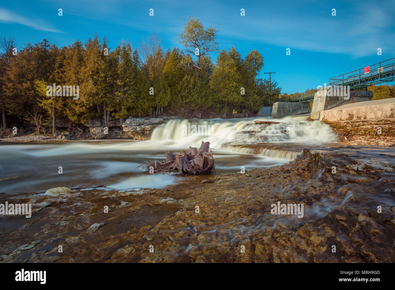 McGowan Falls of Durham Conservation Area in Ontario Stock Photo - Alamy